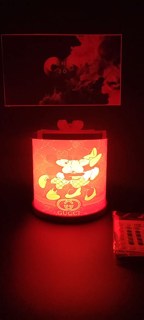 Stl File Litho Ts Gucci Mickey Love・3d Print Design To Download・cults