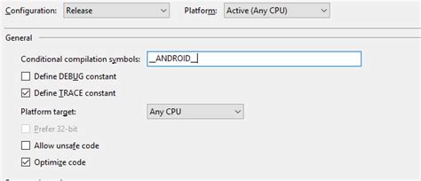 C How To Add Conditional Compilation Symbols Regarding OS Platforms In Net Standard Projects