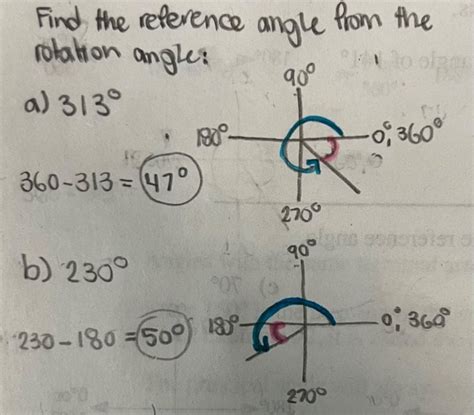 Week 16 In Precalc 11 How To Find Reference Angles Demerys Blog