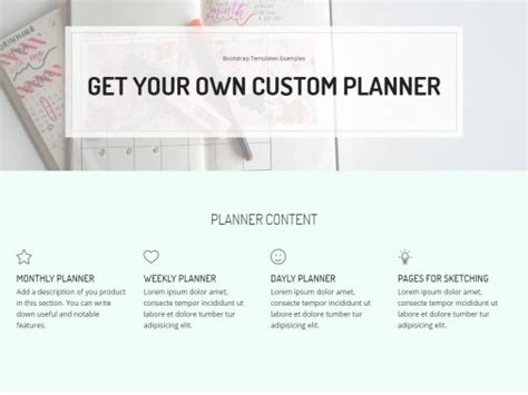 Free Html Bootstrap Sample Template