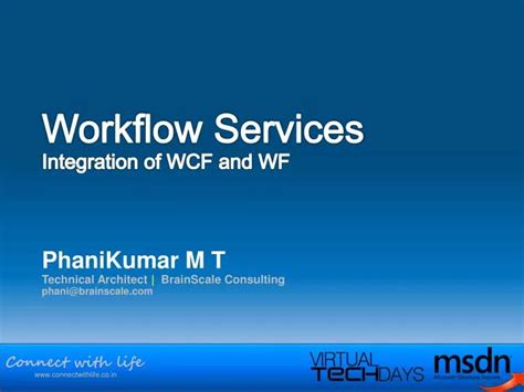 PPT Workflow Services Integration Of WCF And WF PowerPoint Presentation ID