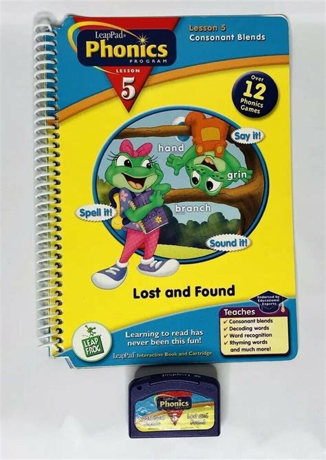 Leapfrog Frog Leap Pad Leappad Lost And Found Phonics 5 Consonant