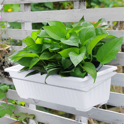 Floleo Boxes Planters2pcs Rectangle Planters Box With Drainage Holes