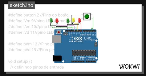 Sinal Pedestre Wokwi Esp32 Stm32 Arduino Simulator
