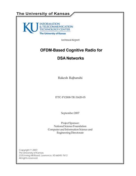 Ofdm Based Cognitive Radio Pdf