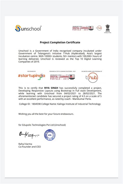 Riya Singh On Linkedin Unschool Fullstackdevelopment Bootstrap Htmlcoding Css3 Startupindia