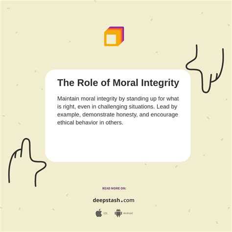 The Role Of Moral Integrity Deepstash