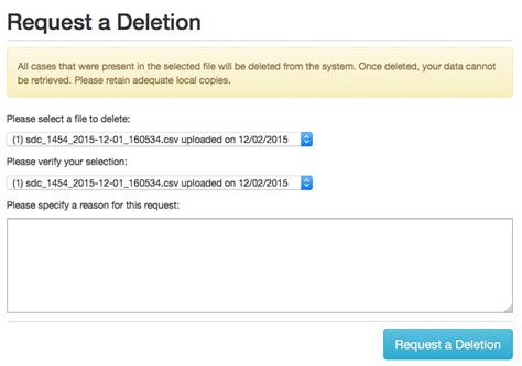 Making A File Deletion Request IPRO Knowledge Center