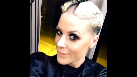 Headshave Blonde To Redhead Youtube