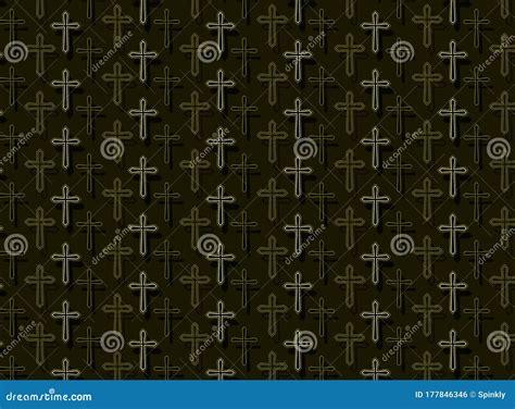 Cross Pattern Background Wallpaper Design Layout Stock Illustration