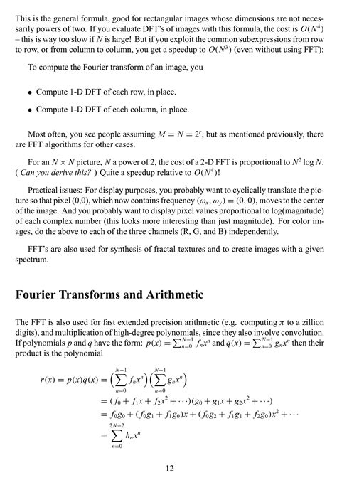 Fourier Transforms And Fft Algorithm Paul Heckbert 1998 By Tantanoid Pdf