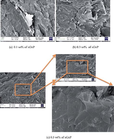 Sem Micrographs Of Pp Ps Sebs Xgnp Composites Download Scientific