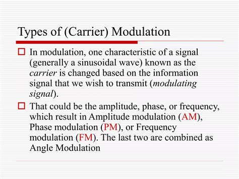 Amplitude Modulation Ppt Technology And Computing