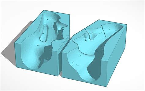 3d Design Moai Mold Tinkercad