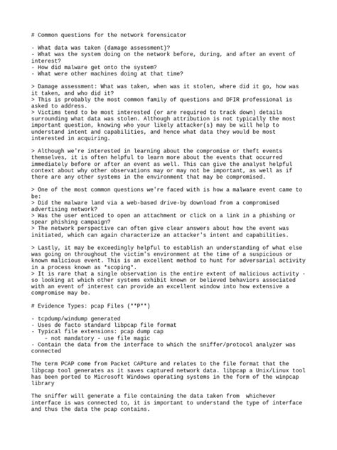 Network Evidence Acquisition Pdf Computer Network Computing