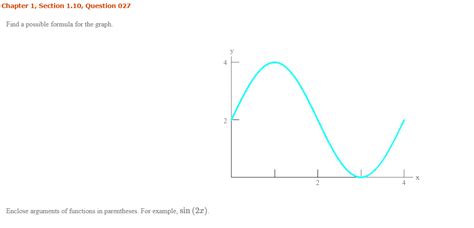 Solved Chapter Section Question Find A Possible Chegg
