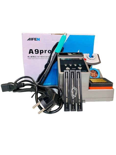 AiFEN A9 PRo Solder station with 3 bits – EguruGSM