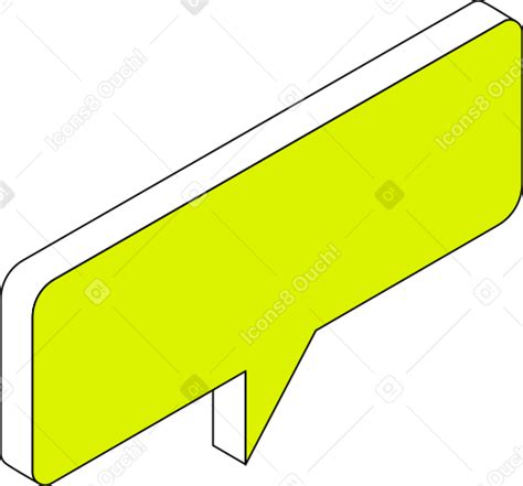 Rectangular Speech Bubble PNG SVG