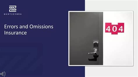 Ppt Errors And Omissions Insurance Powerpoint Presentation Free