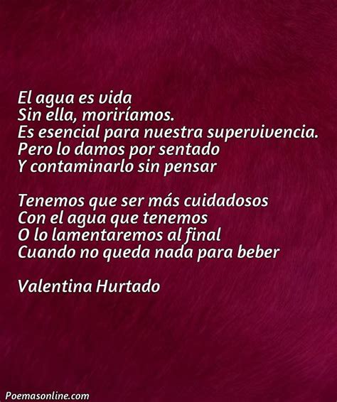 5 Poemas Para Cuidar El Agua Poemas Online