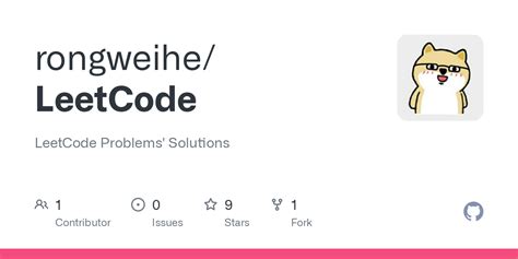 GitHub Rongweihe LeetCode LeetCode Problems Solutions