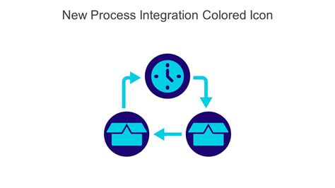 New Process Integration Colored Icon In Powerpoint Pptx Png And Editable Eps Format