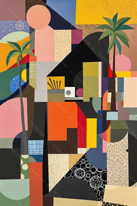 Vibrant Geometry Of Keralas Lush Landscape Artsire