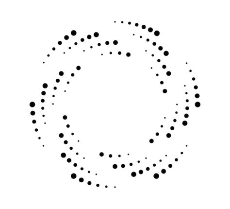 Dot Circle Speed Lines For Emblem Design And Comic Book Abstract Round