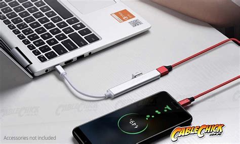 Ultra Slim Port Super Speed Usb Hub With Usb C Interface X Usb X Usb