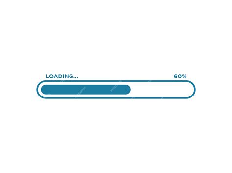 Premium Vector Loading Progress Bar Icon Vector Template