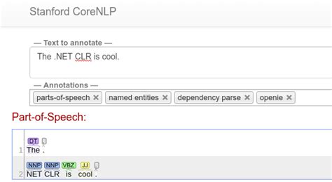 Tokenizing English Text With The Word Net In It Using Stanford
