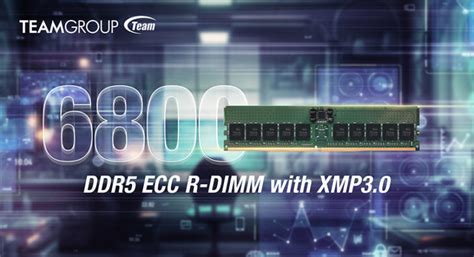 Teamgroup Unveils DDR Overclockable R DIMM Memory With ECC Support