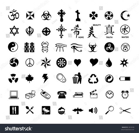 Symbols Collection Stock Vector Shutterstock