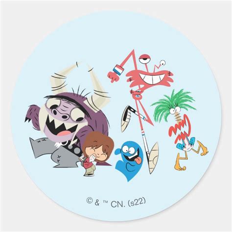 Fosters Home For Imaginary Friends Dancing Classic Round Sticker