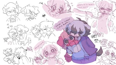 Rule 34 90 Percent Studios Arm Around Waist Bandaid Bandaid On Cheek Bandaid On Face Blush