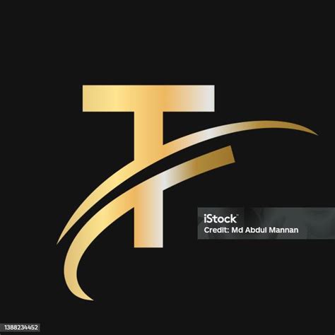 고급스러운 편지 T 로고 벡터 템플릿 현대적이고 간단한 디자인 비즈니스 및 회사 정체성 현대 평면 및 미니멀한 템플릿을 위한 T 로고타입 개발에 대한 스톡 벡터 아트 및