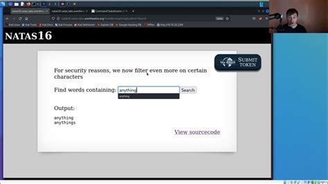Blind Command Substitution Rce Natas Overthewire Level 16 Youtube