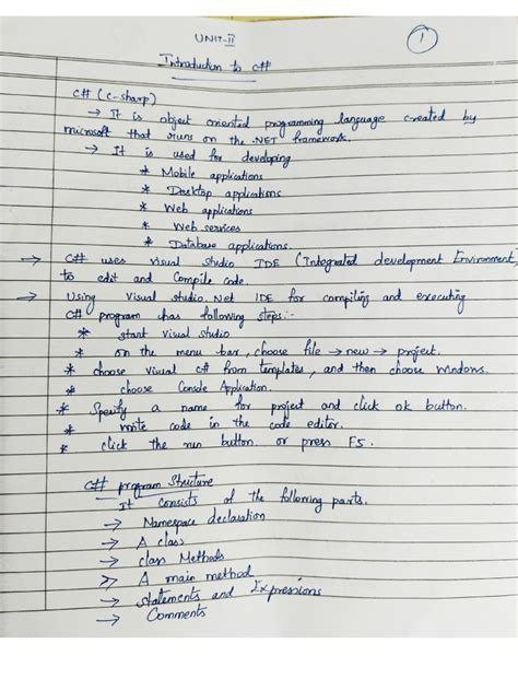 Unit 2 Introduction To C 1 Pdf