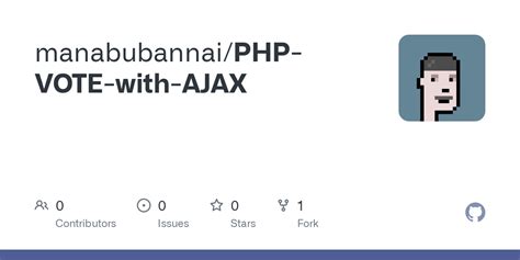 GitHub Manabubannai PHP VOTE With AJAX
