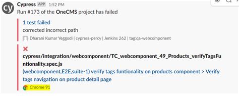 Missing Browser Information In Slack Notification · Issue 20606 · Cypress Iocypress · Github