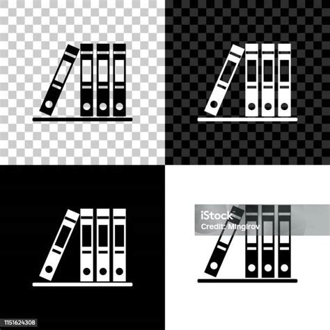 서류 및 문서 아이콘 검은 색 흰색 및 투명 한 배경에 고립 된 사무실 폴더 보관 폴더 기호입니다 벡터 일러스트 개념에 대한 스톡 벡터 아트 및 기타 이미지 Istock
