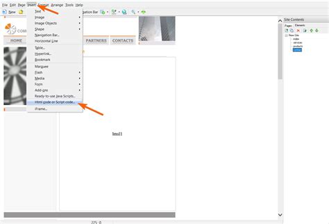 adding a form to web page maker