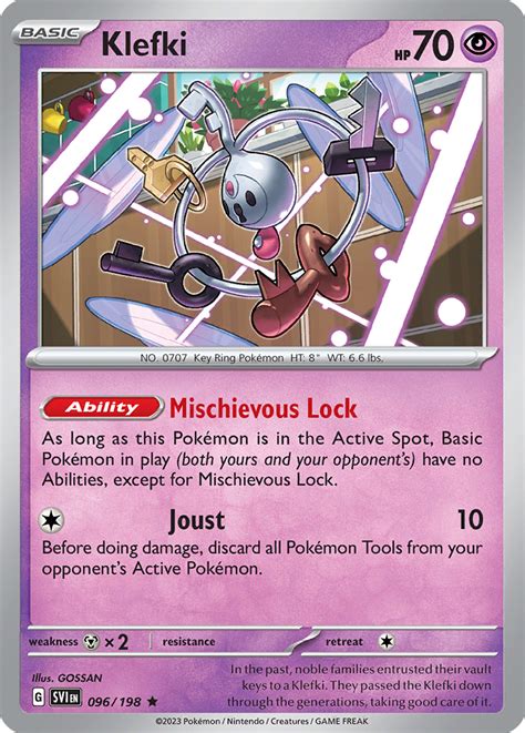 Klefki 096 Scarlet And Violet Card List Pokemon Tcg Digitaltq