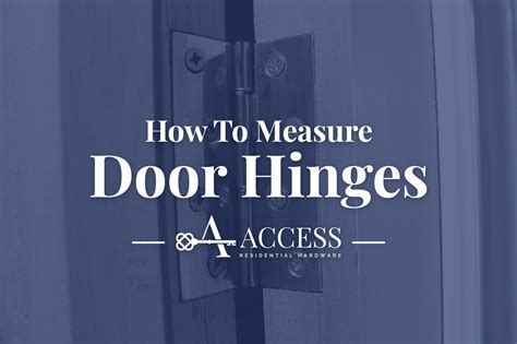 Door Hinges Dimensions