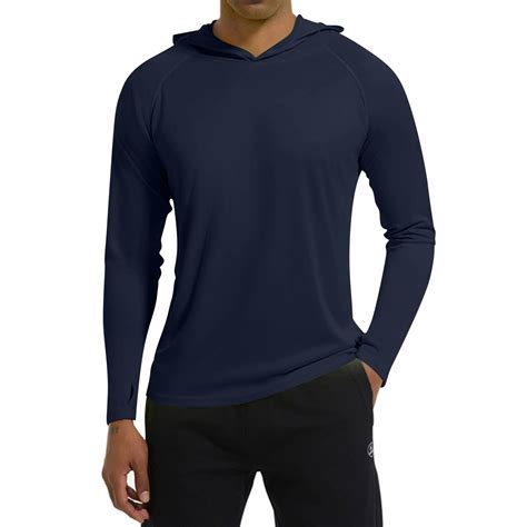 Homeyce Mens Sun Protection Hoodie Shirts Long Sleeve Upf 50 Shirt Uv
