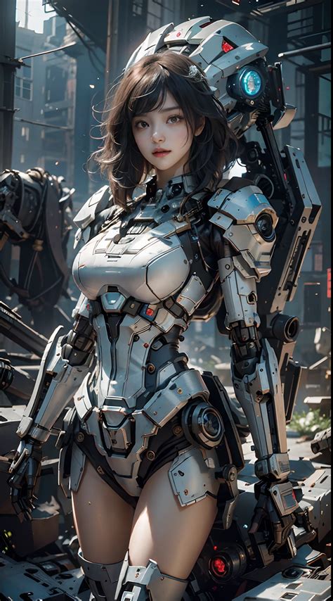 A Close Up Of A Woman In A Futuristic Suit Posing For A Picture Seaart Ai