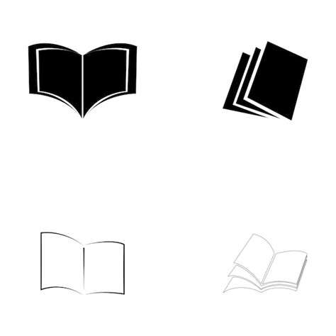 Libro Logotipo Vector Vector Premium