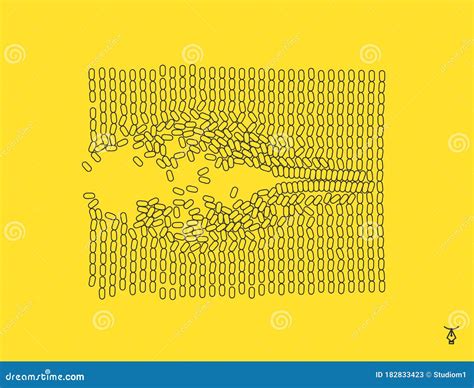 Irregular Array Or Matrix Of Random Ovals Background Breaking Down