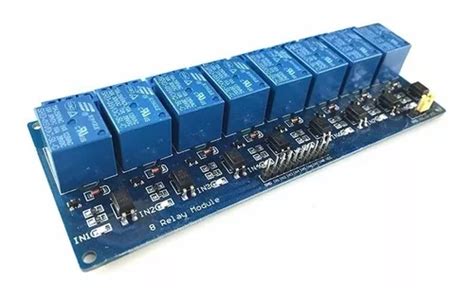 módulo relé 8 canales arduino raspberry microcontrolador cuotas sin