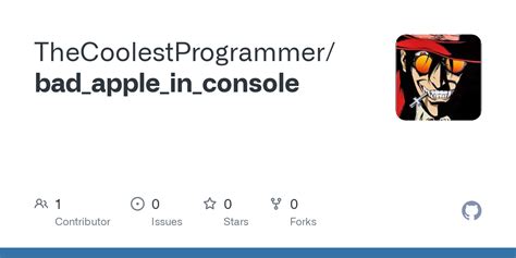 GitHub TheCoolestProgrammer Bad Apple In Console